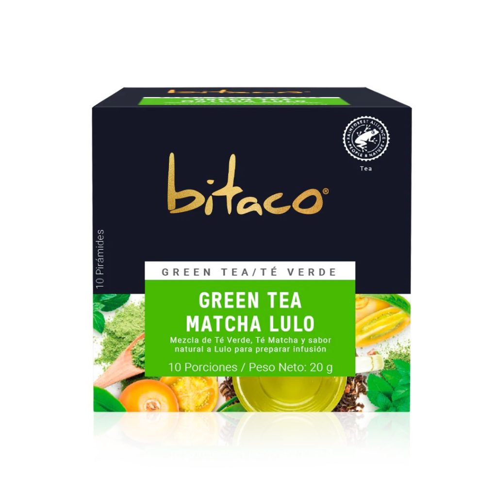 Bitaco Té Verde Matcha Lulo Caja x10 » Marketplace Colombia